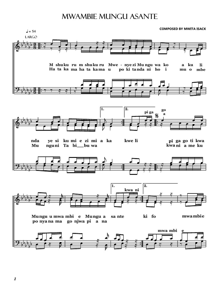 Mwambie Mungu Asante ............ Mwita Isack - 083430 | PDF