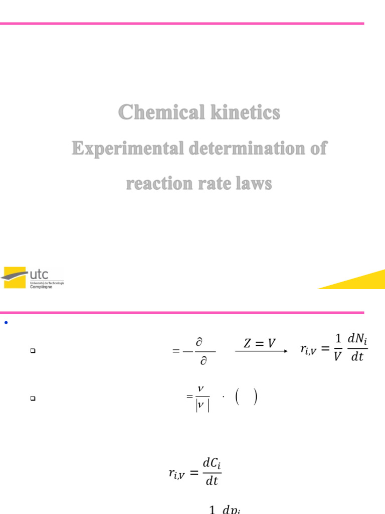 Experimental Determination of Reaction Rates | PDF | Reaction Rate ...