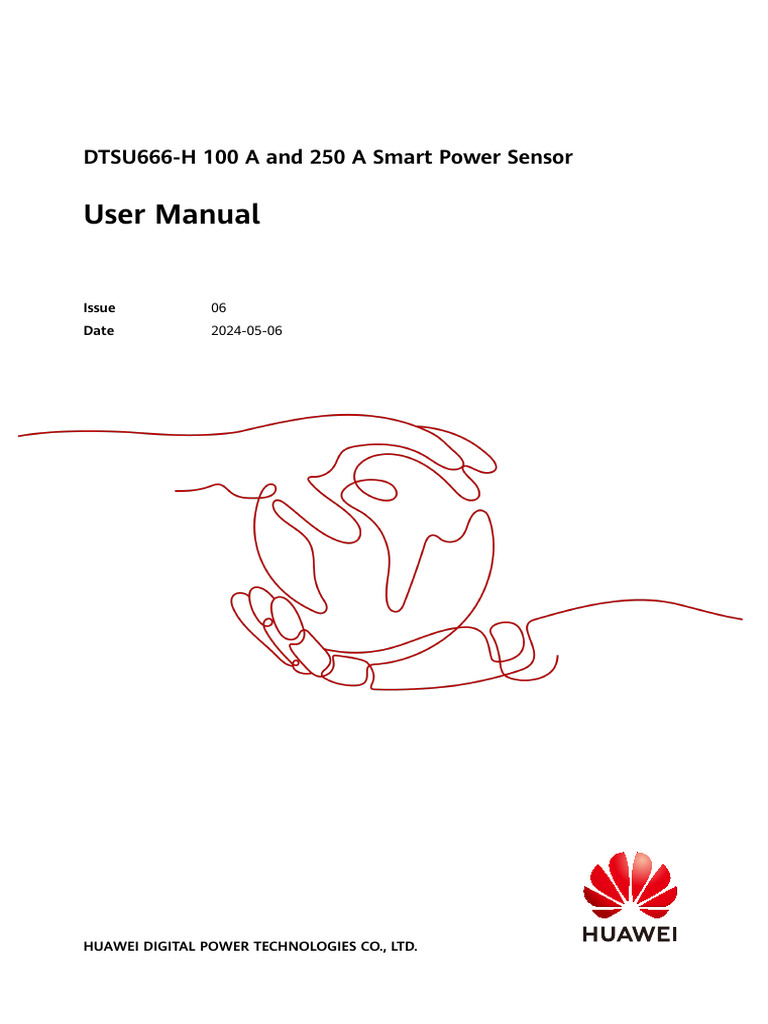 DTSU666-H 100 A and 250 A Smart Power Sensor User Manual | PDF | Safety ...
