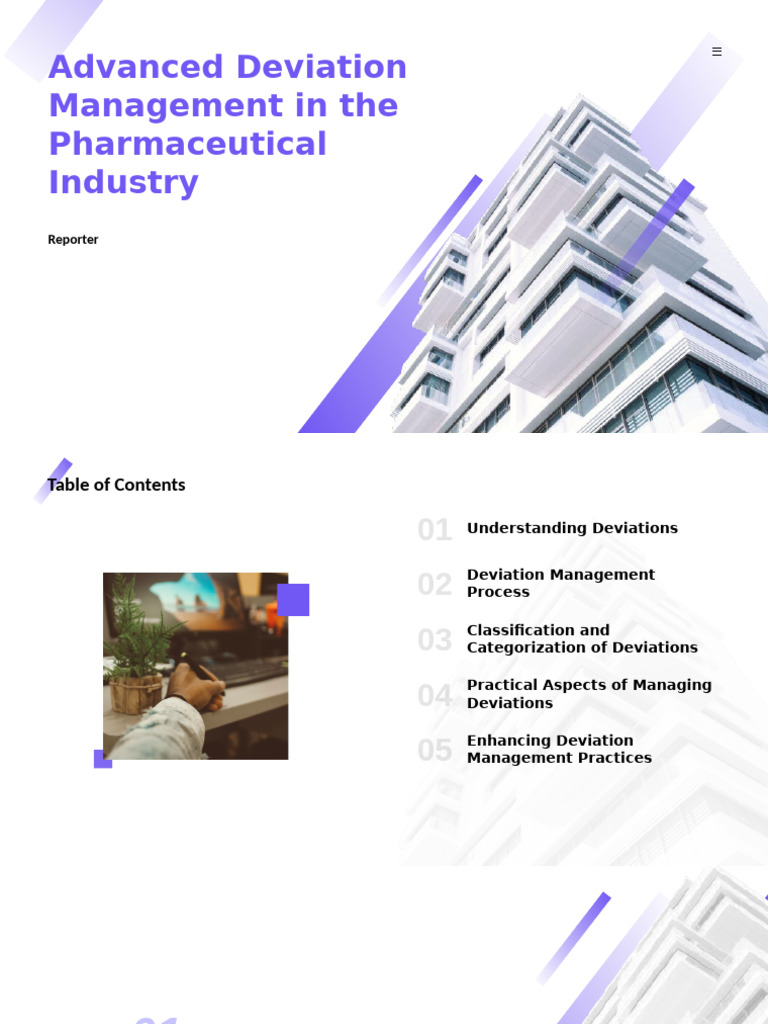 Advanced Deviation Management in The Pharmaceutical Industry | PDF ...
