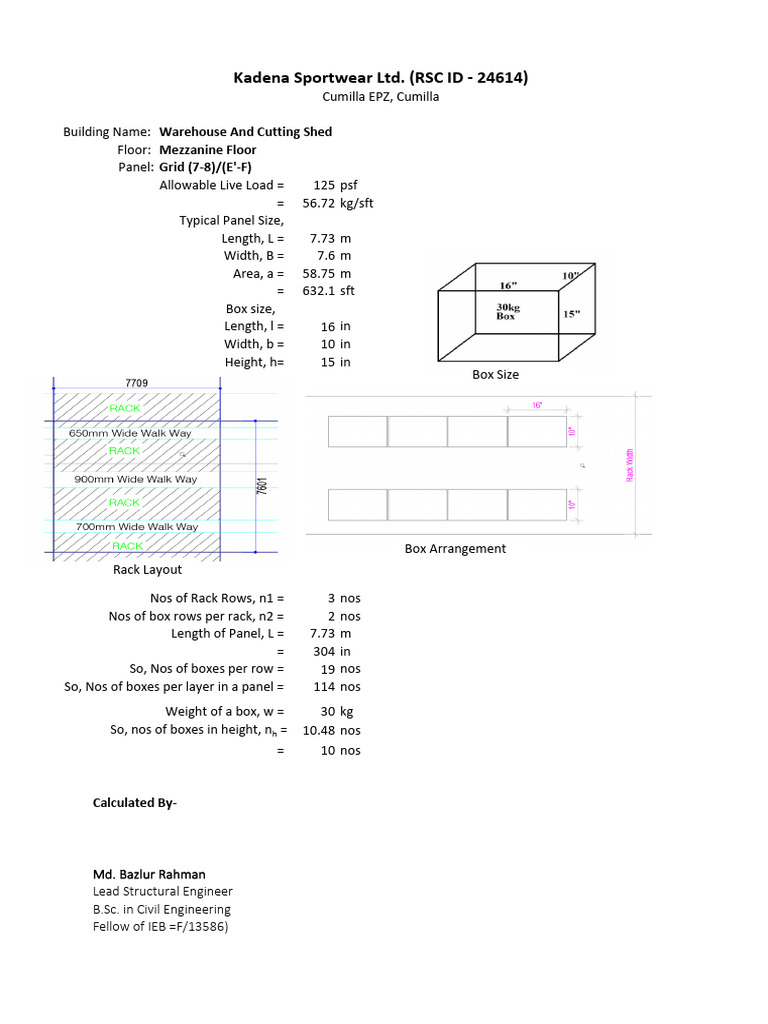 Live Load Calc | PDF