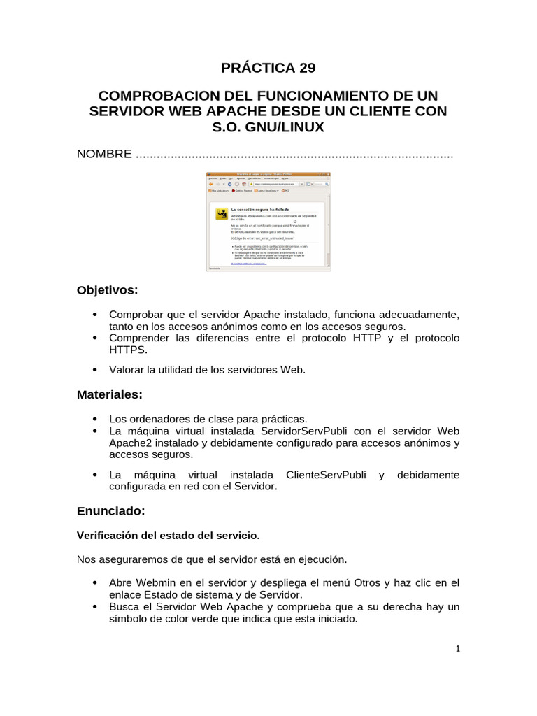 P29 Cliente Apache Ubuntu | PDF