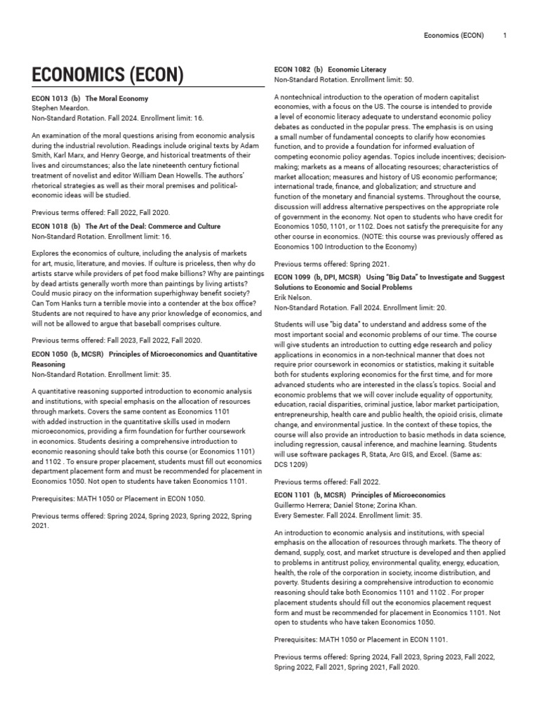 econ | PDF | Economics | Econometrics