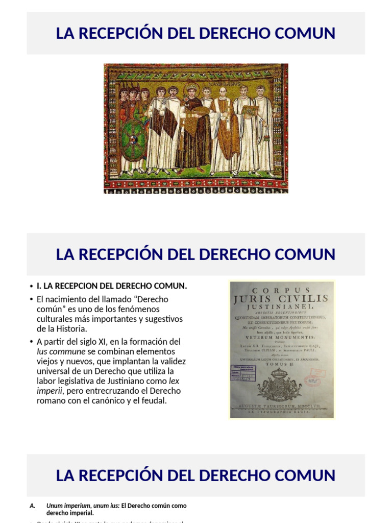 Recepción del Derecho Común en Europa | PDF