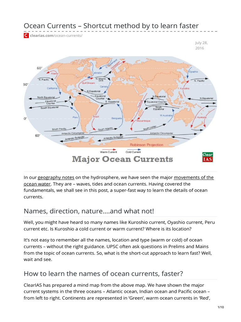 Quick Guide to Ocean Currents | PDF | Indian Ocean | Atlantic Ocean