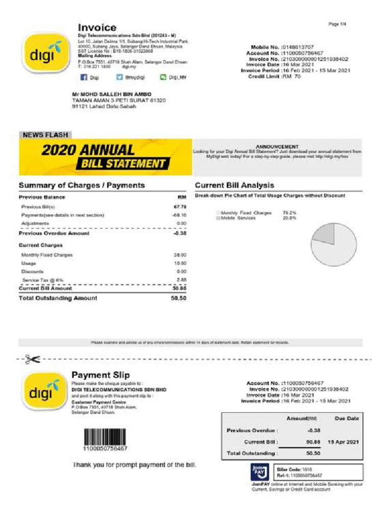 Telegram Digi Invoice Malaysia | PDF