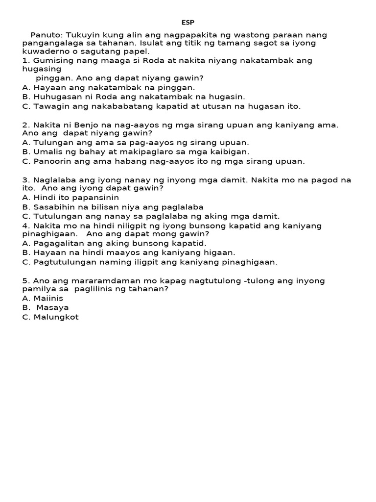 MODULAR ACTIVITIES- Sept.5,2024 | PDF