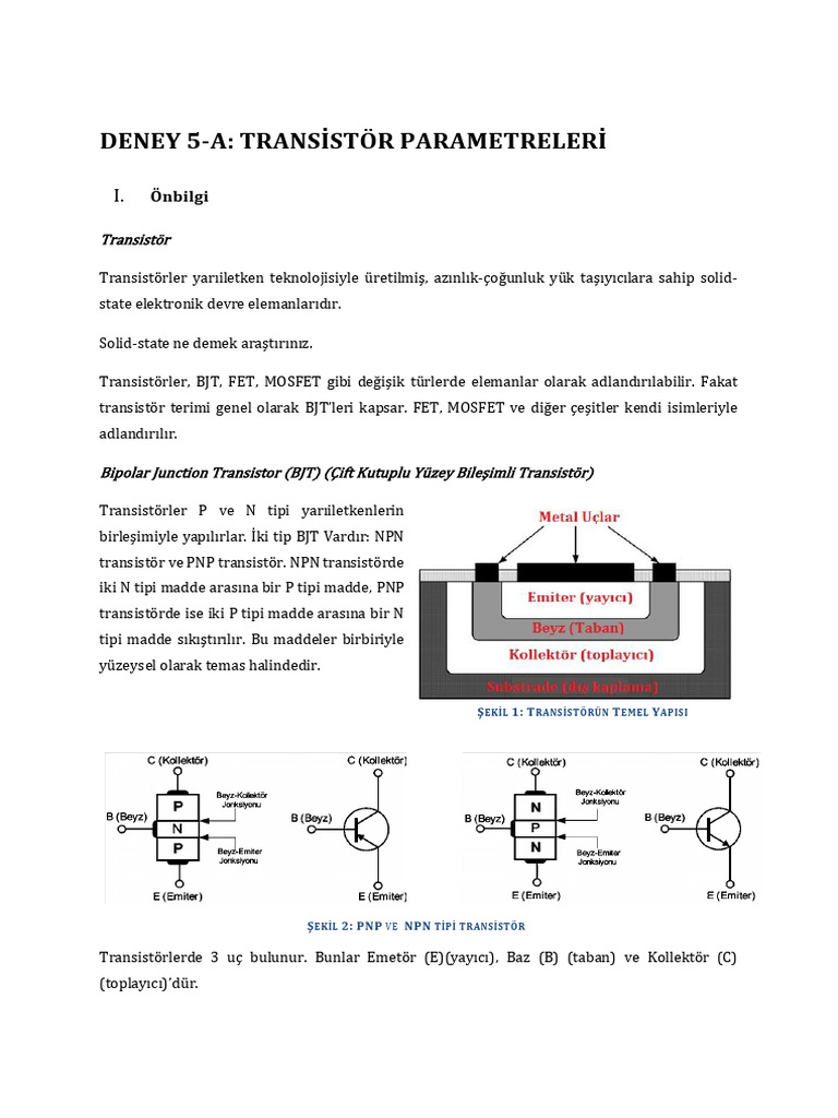 Deney 5 Elektronik 1 Lab | PDF