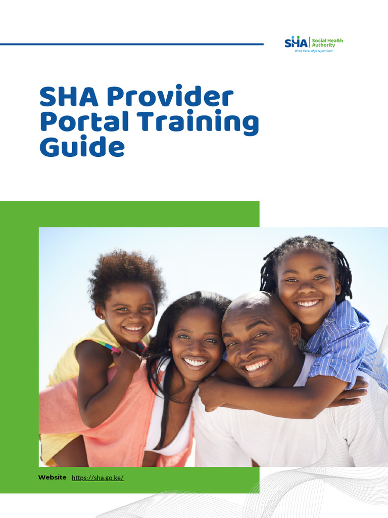 SHA Provider Portal Training Guide | PDF | Login | Websites