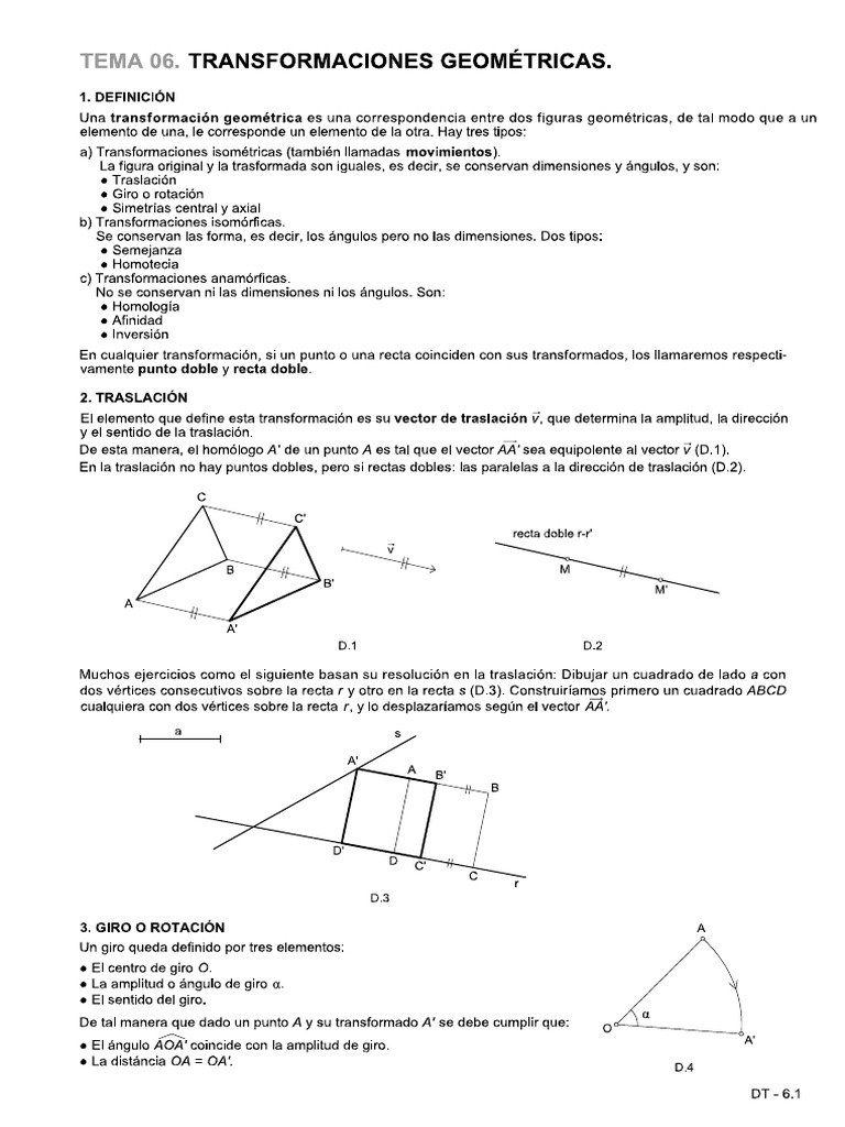 Tema06._Transformaciones_geométricas | PDF
