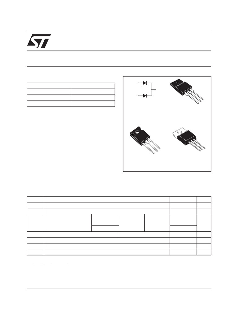 stps30150cfp | PDF | Rectifier | Computer Engineering