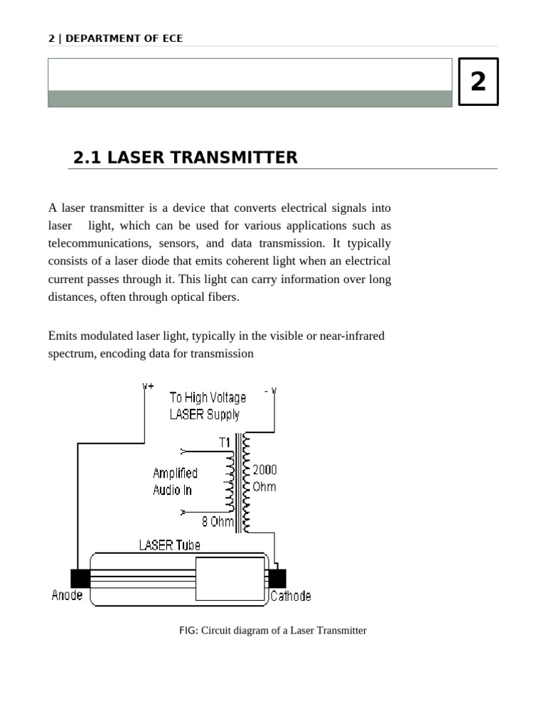 Underwater Laser Communication System Design | PDF | Laser | Modulation