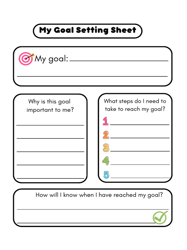 Simple Goal Setting Worksheet | PDF