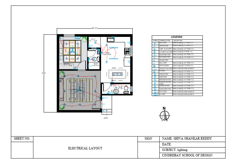 Ec Plan Final Print | PDF | Electrical Wiring | Electrical Components