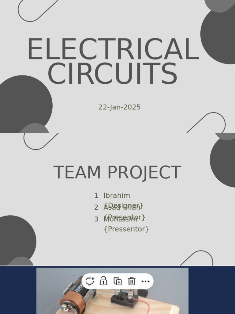 Electrical Circuits Team Project Report | PDF