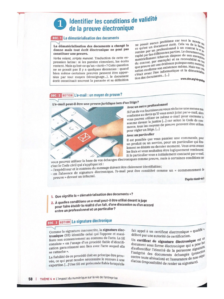 La Preuve Electronique-1 PDF | PDF