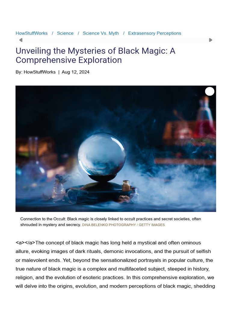 Exploring the Mysteries of Black Magic | PDF | Love | Supernatural