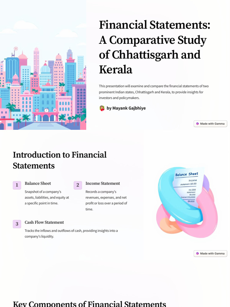 Financial Statements A Comparative Study of Chhattisgarh and Kerala ...