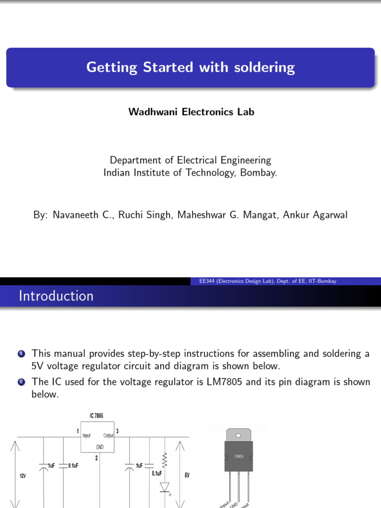 Getting Started With Basic Soldering EE344 2025 | PDF | Electronics | Soldering