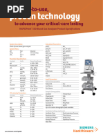 RAPIDPoint 500e V5.1 Spec Sheet - CAD - HOOD05162003207410 | PDF