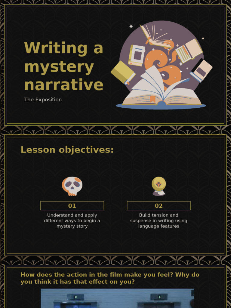 Grade 7 Narrative Writing - Mystery Exposition (1) | PDF