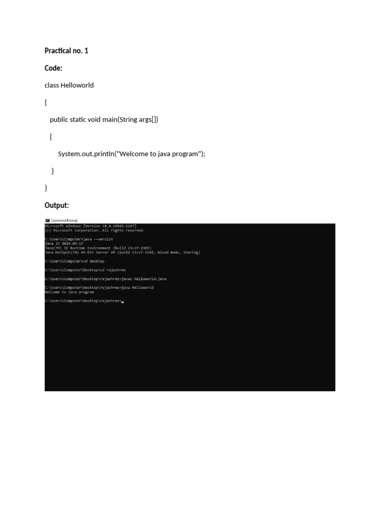 Java Practical R | PDF