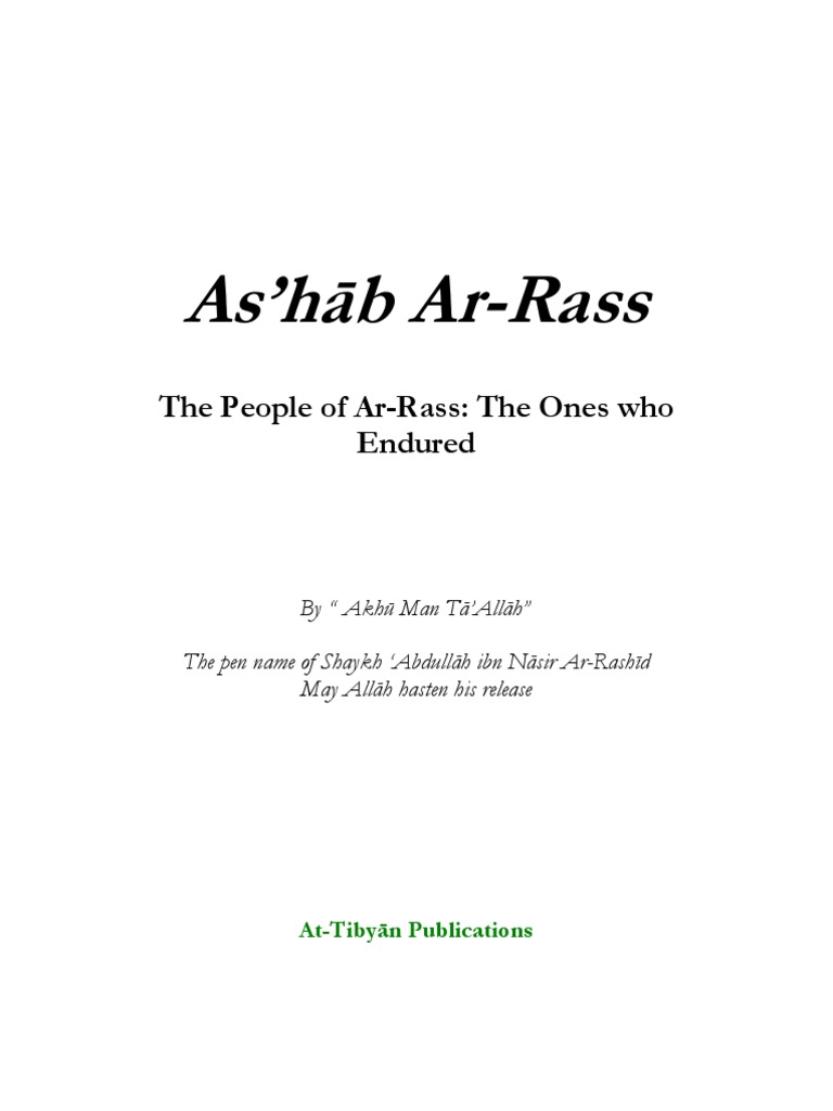 The People of Ar-Rass | Prophets And Messengers In Islam | Abrahamic ...