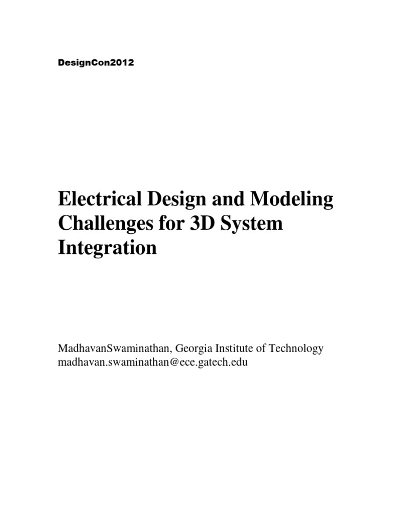 1-MP2_Paper_Electrical_Design_and_Modeling_ | PDF | Mosfet | Dielectric
