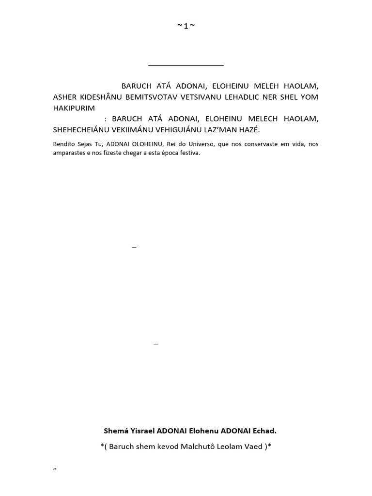 Liturgia De Yom Kippur Pdf Pecado Amor