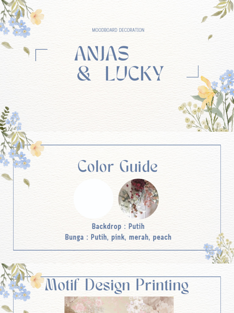Moodboard Anjas & Lucky 21 Desember 2024 PDF | PDF