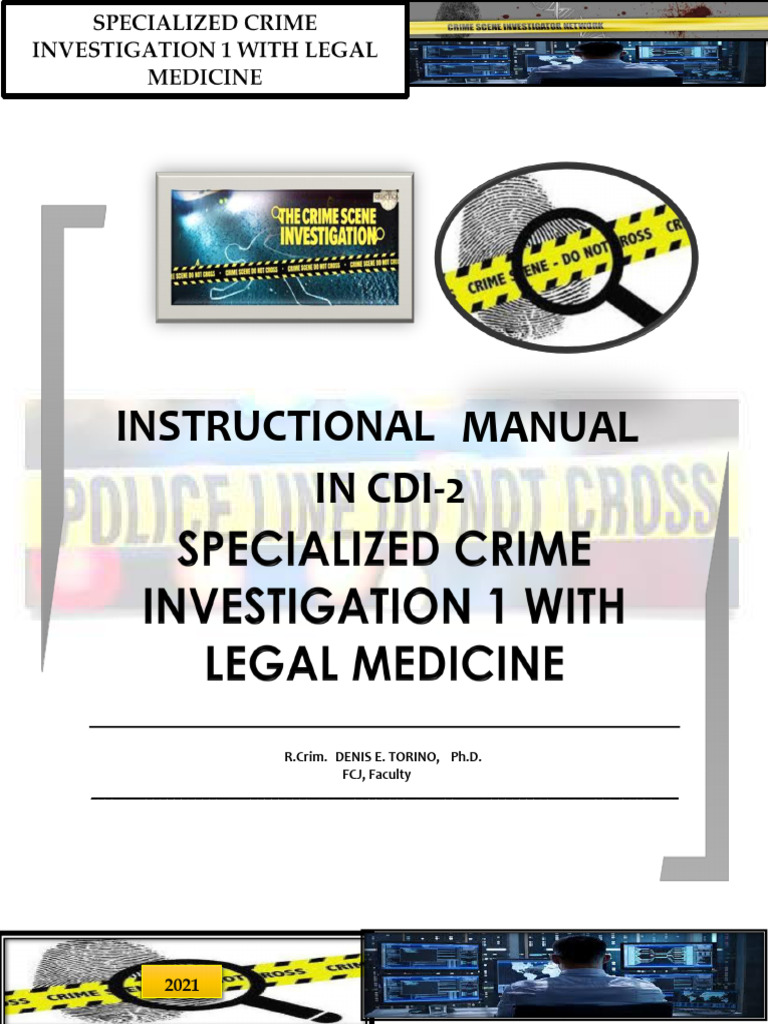 Instructional Manual in Specialized Crime Investigation 1 With Legal ...