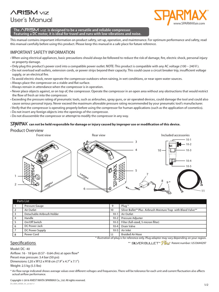 888 Arism VIZ Manual 2 | PDF | Ac Power Plugs And Sockets ...