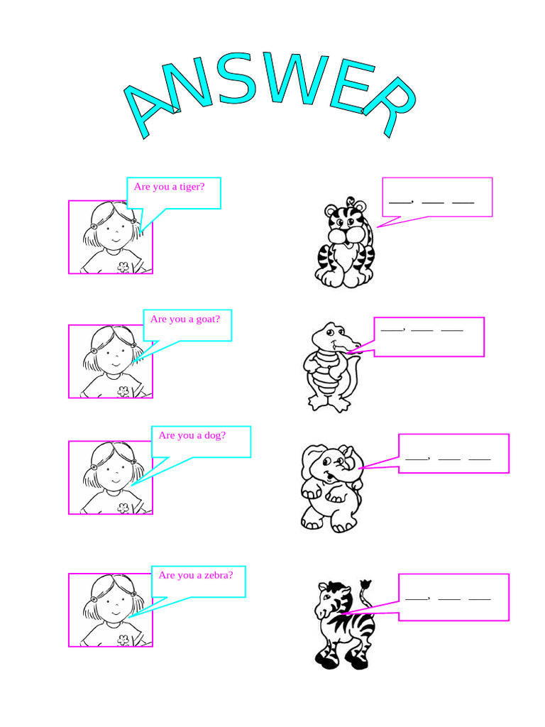 Answer Questions Verb To Be 1673 Pdf