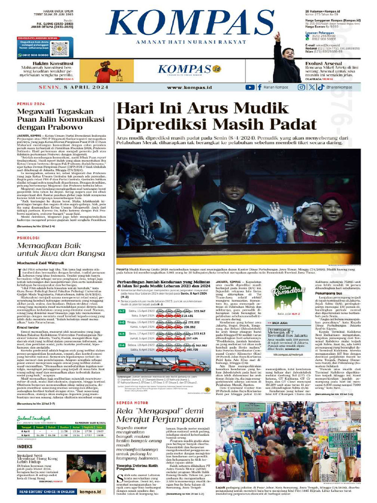 Kompas 08042024 | PDF