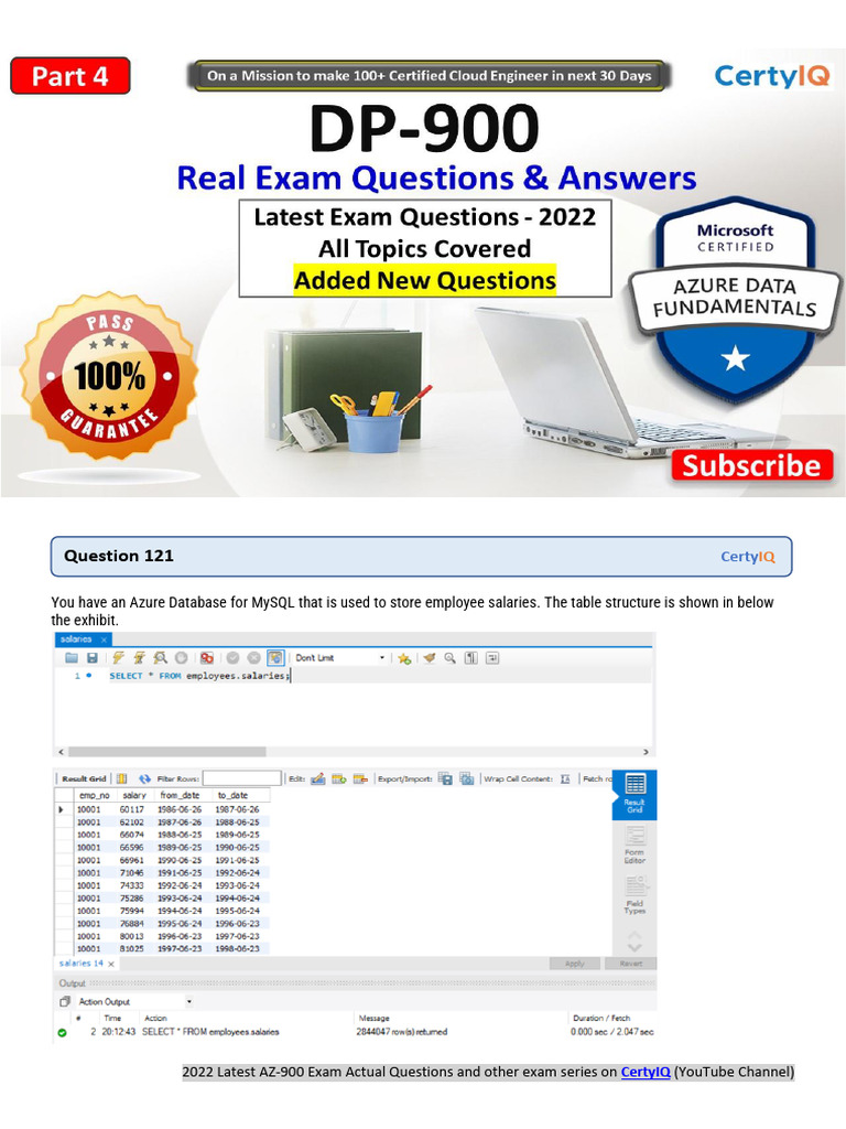 CERTYIQ-DP900 Part4 | PDF | Databases | Computer File