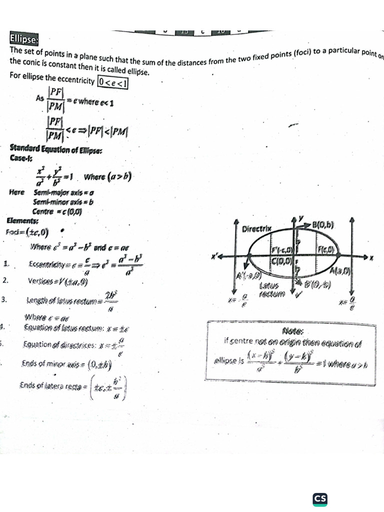Ellipse Pdf