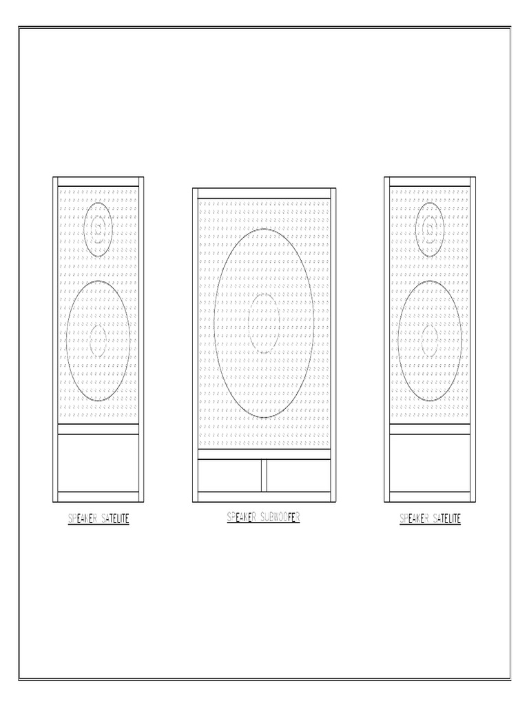 Drawing Speaker Box | PDF