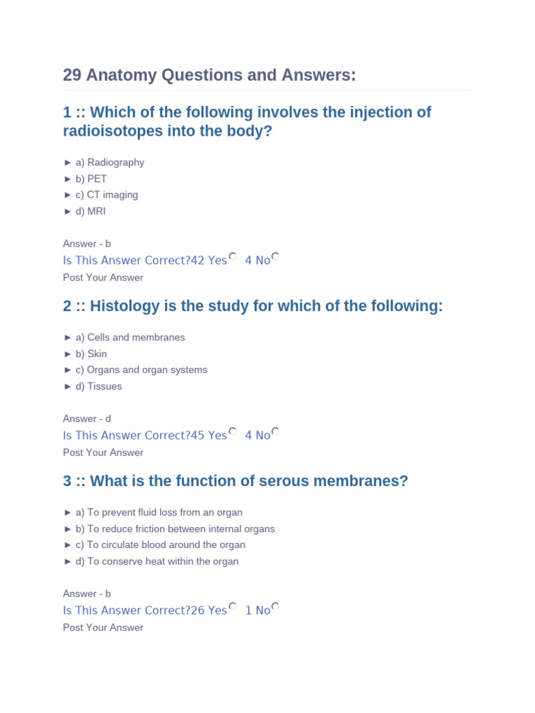 CIinical Interview Questions | PDF | Human Anatomy | Anatomy