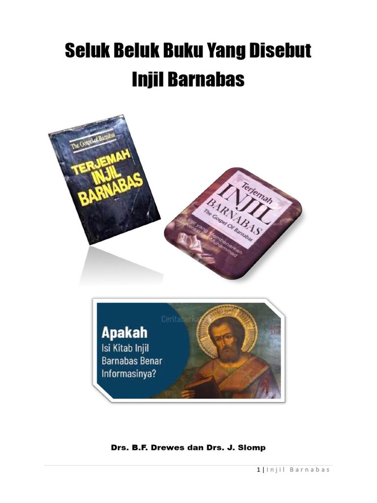 Seluk Beluk Buku Yang Disebut Injil Barnabas | PDF