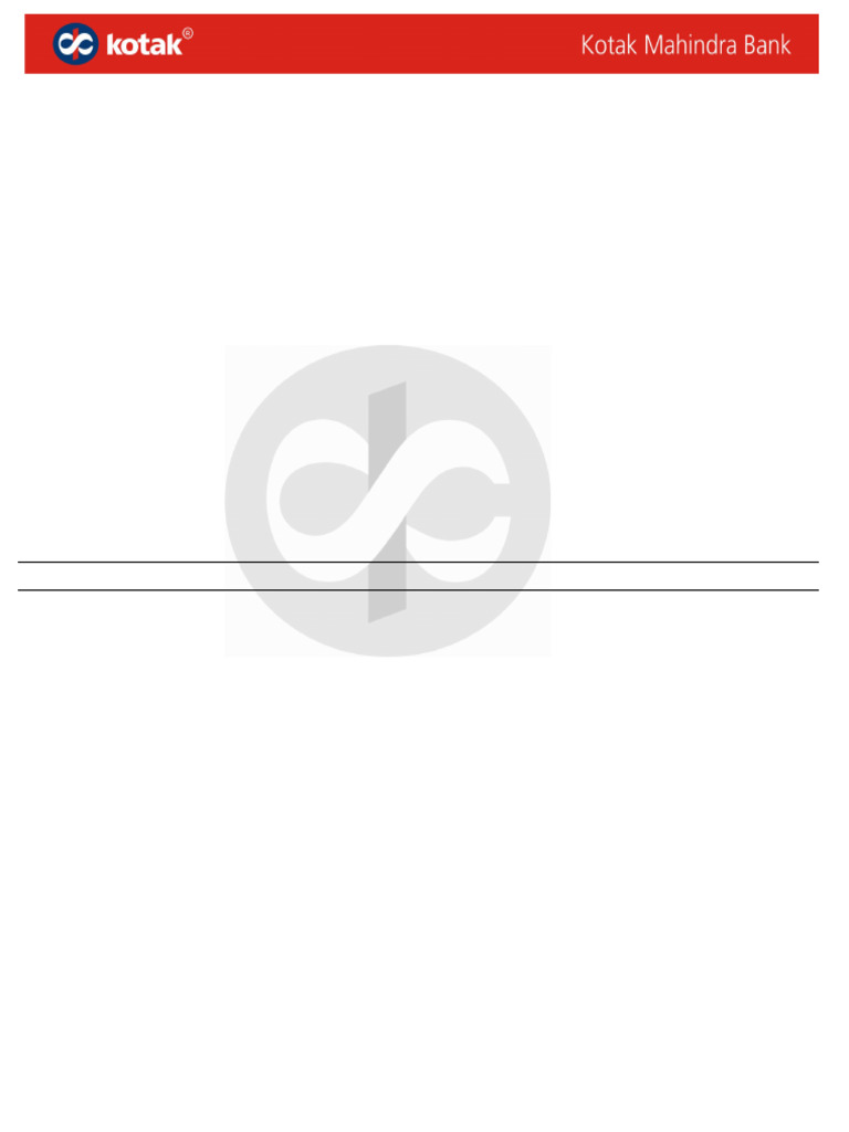 Kotak Statement | PDF | E Commerce | Money