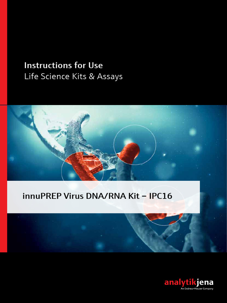 Manual Innuprep Virus Dna Rna Kit Ipc16 Ce Ivd | PDF | Biotechnology ...
