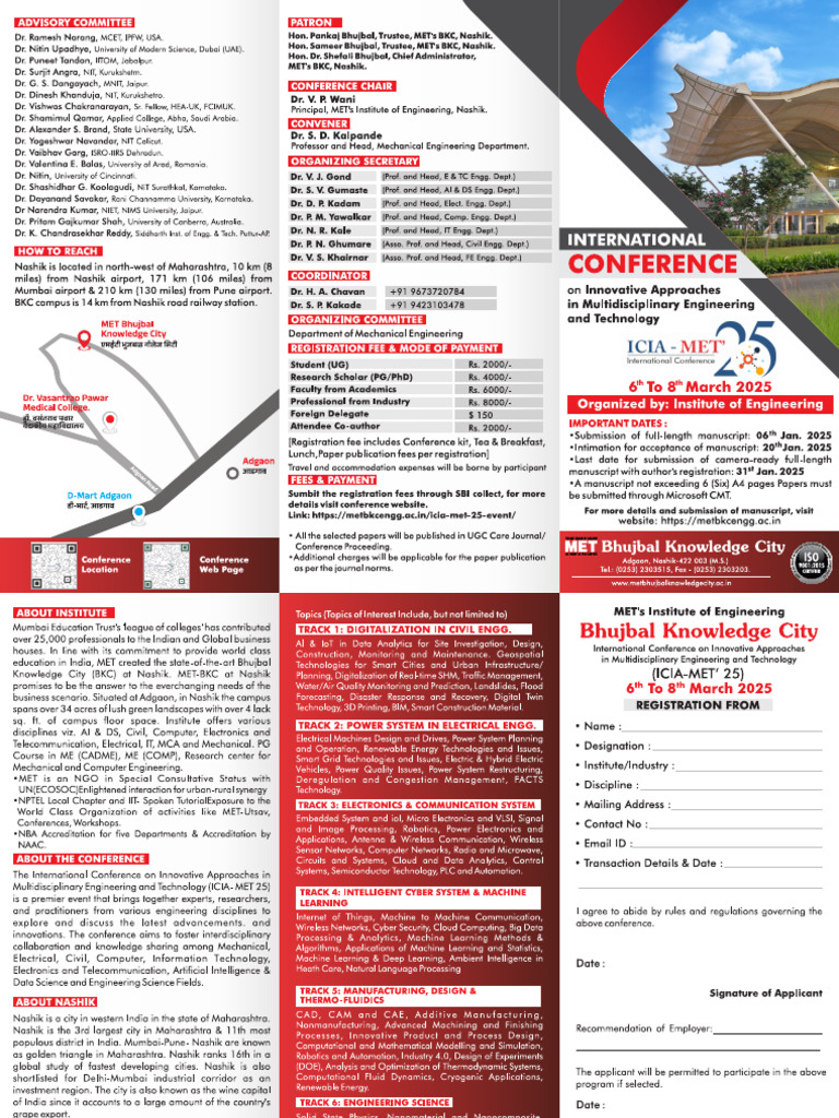 ICIA MET 2025 Leaflet | PDF