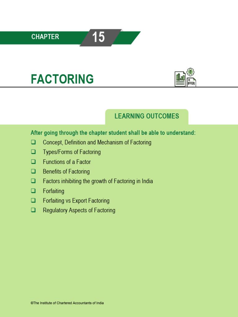 15 Factoring | PDF | Factoring (Finance) | Debt
