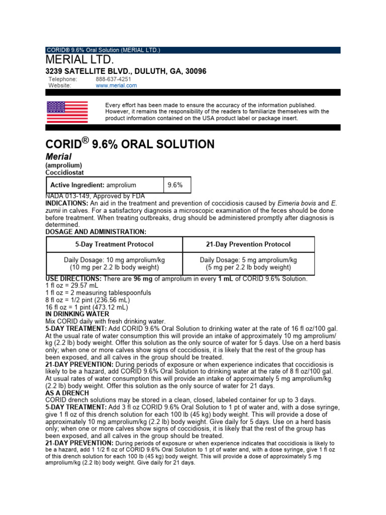 CORID | PDF | Water | Dose (Biochemistry)