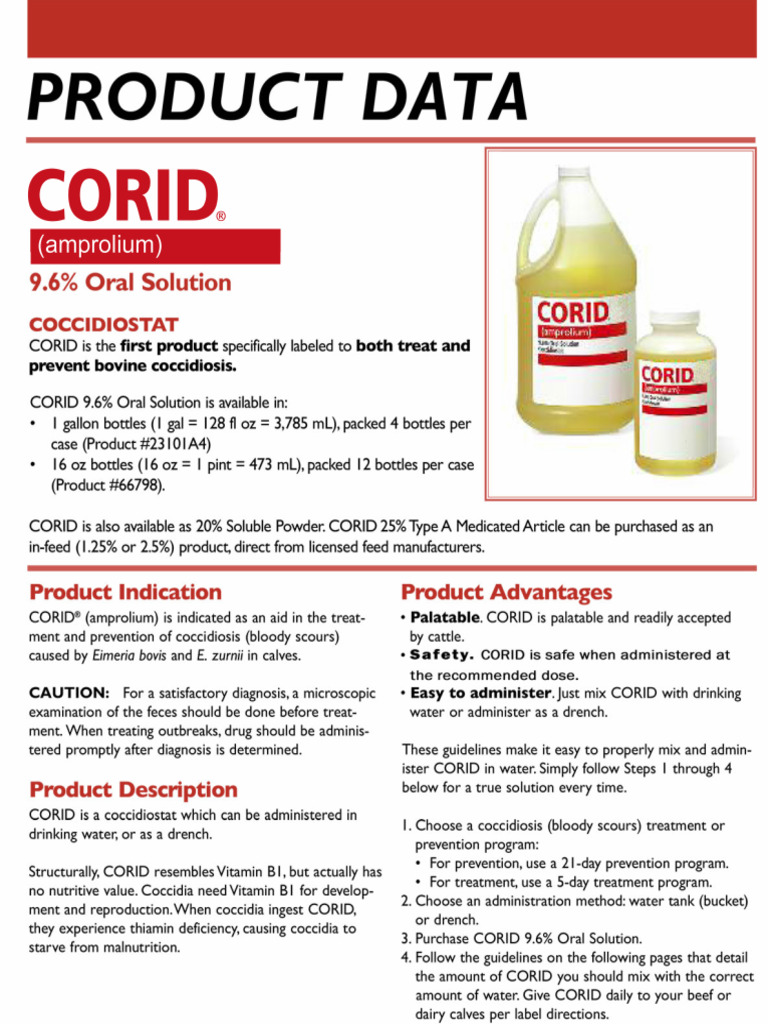 CORID 9.6percent Solution | PDF