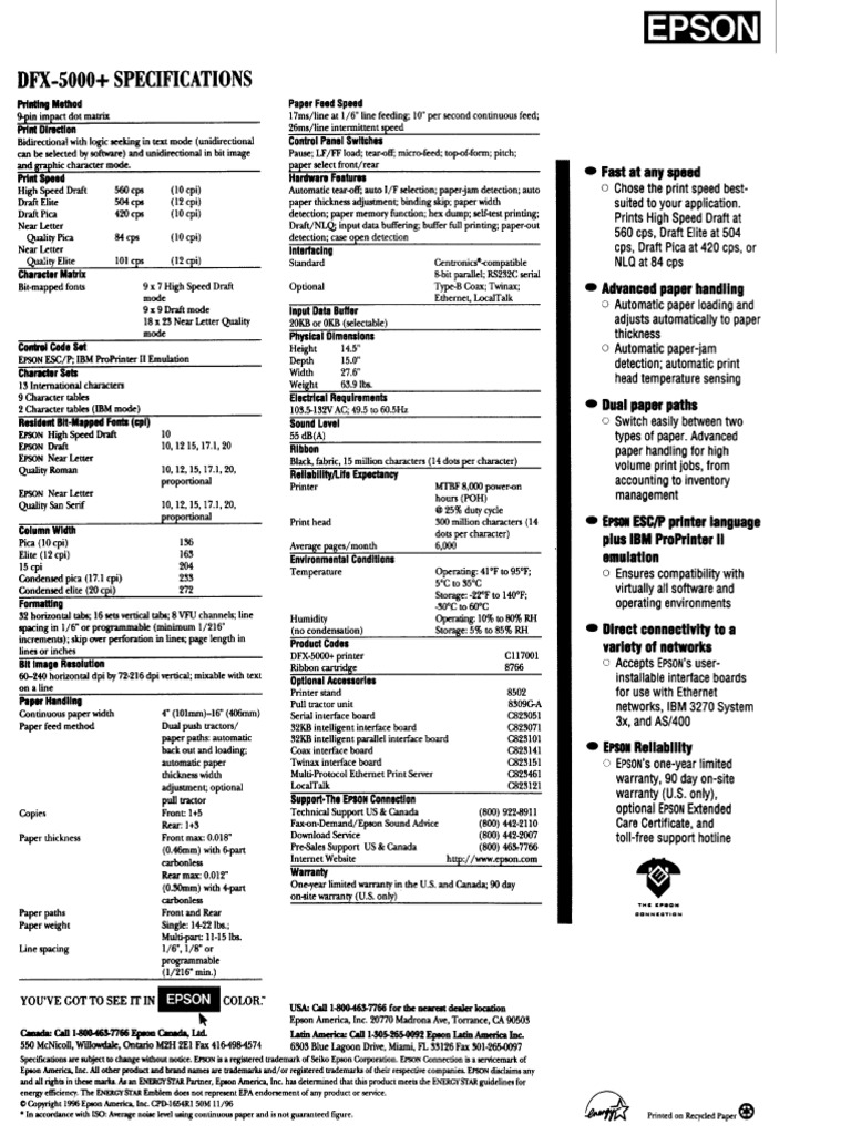 BROCHURE-EPSON-DFX5000-EN | PDF
