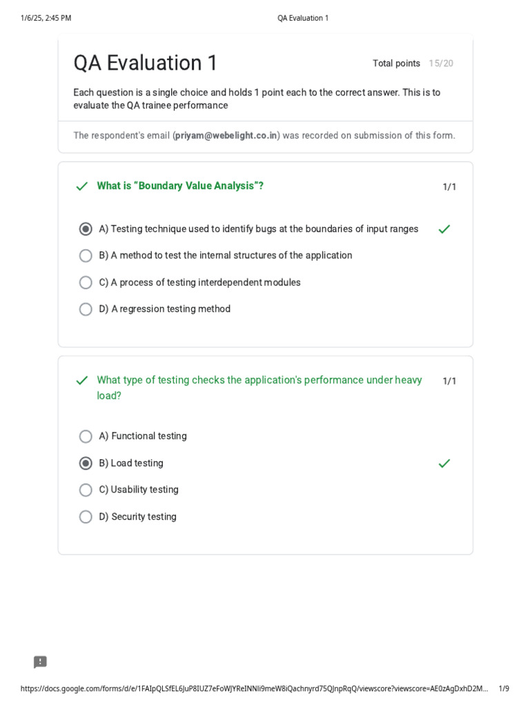 QA Evaluation: Software Testing Methods | PDF | Software Testing ...