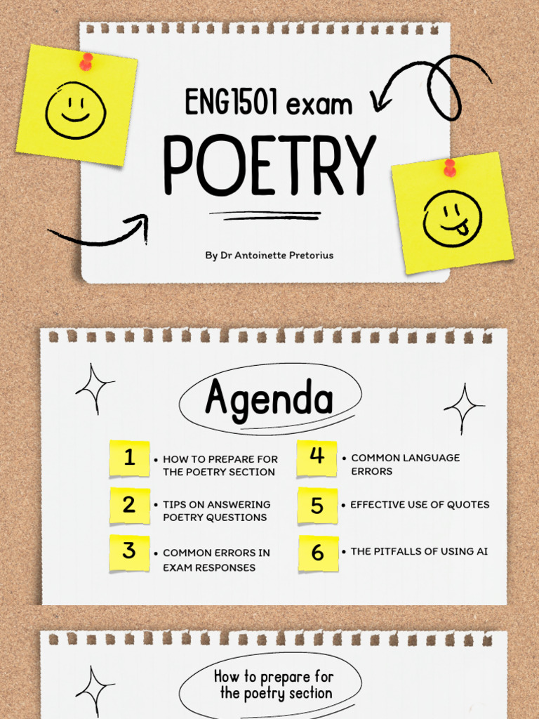 Poetry - Exam Preparation - Slides | PDF | Poetry | Question