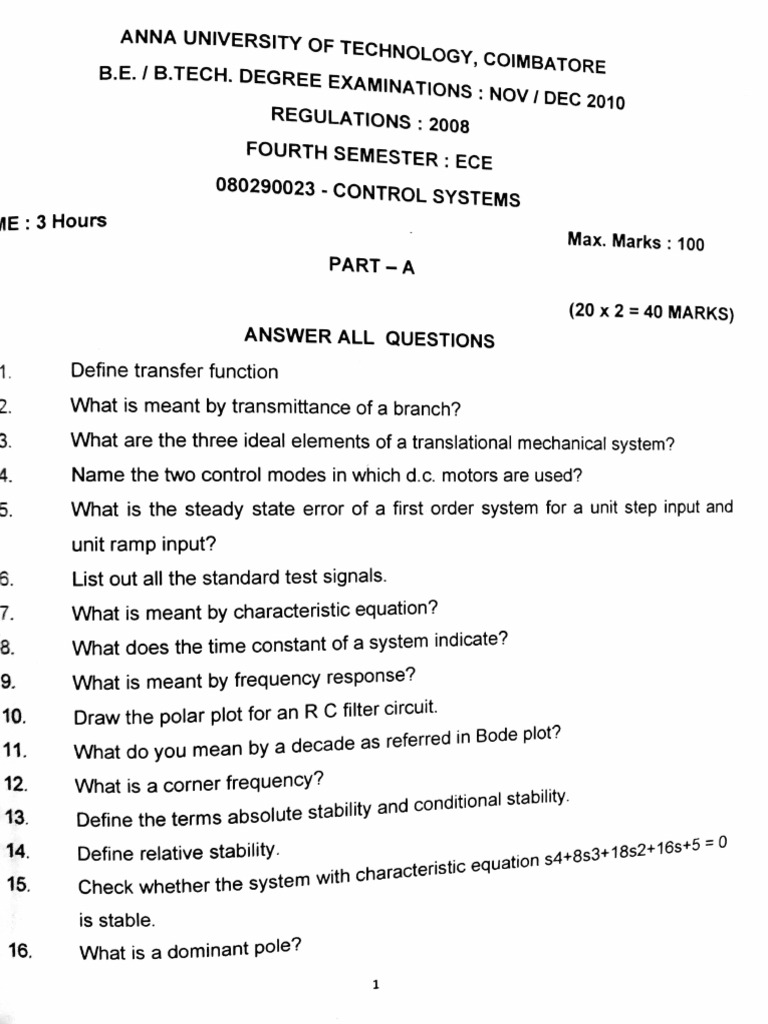 Engineering Exam Papers | PDF | Applied Mathematics | Electronic ...