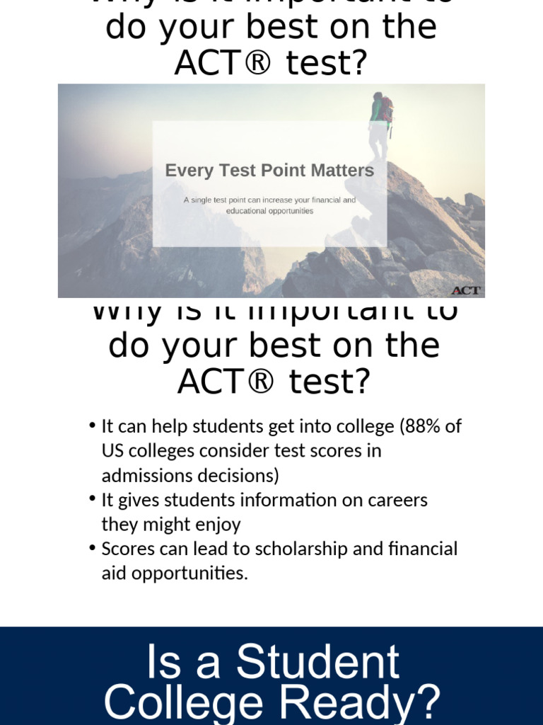 PowerPoint ACT District Testing | PDF